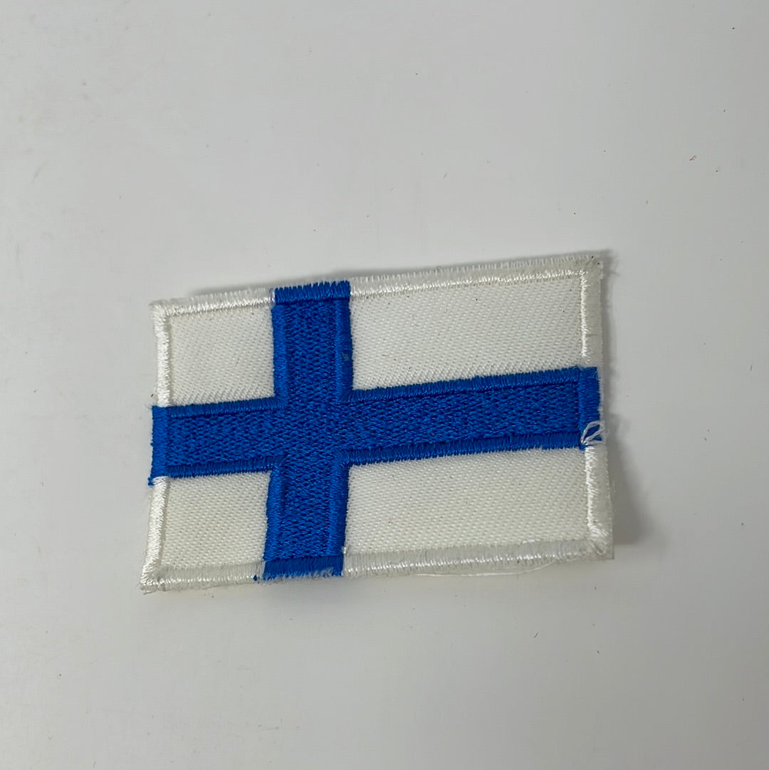 Badge Patch Small Patch Fusible Finland Country Flag 1 25/32x1 3/16in – shophobbymall