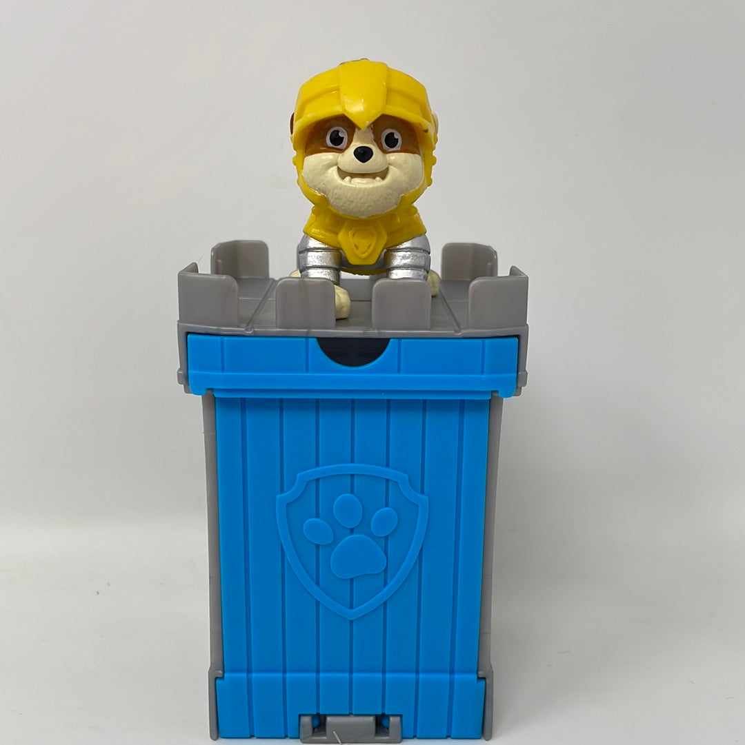 Paw Patrol Rescue Knights Rubble Mini Figure 1.75" with Plastic Castle ...