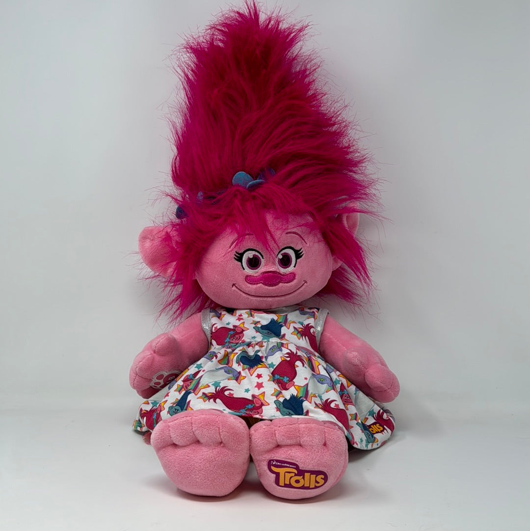 Build A Bear Trolls Princess Poppy Stuffed Doll 23" Plush BABW Pink ...