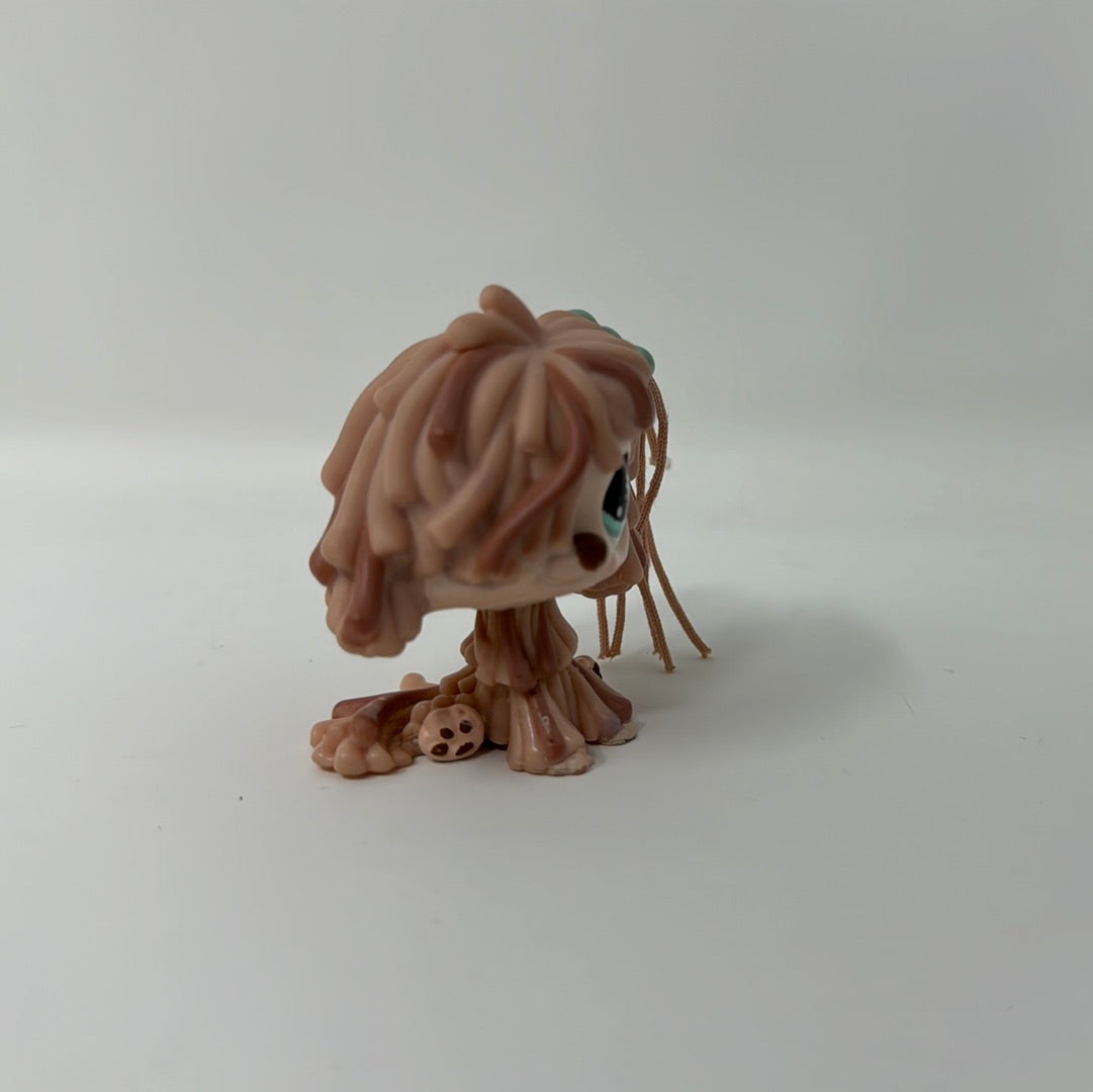 Littlest Pet Shop LPS Pink Komondor Sheep Dog Figure #830 With Real St ...