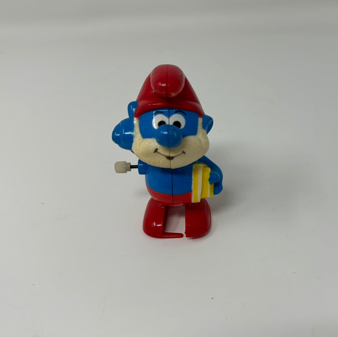Papa Smurf Wind Up Toy Vintage 1982 Peyo Galoob Hong Kong – shophobbymall