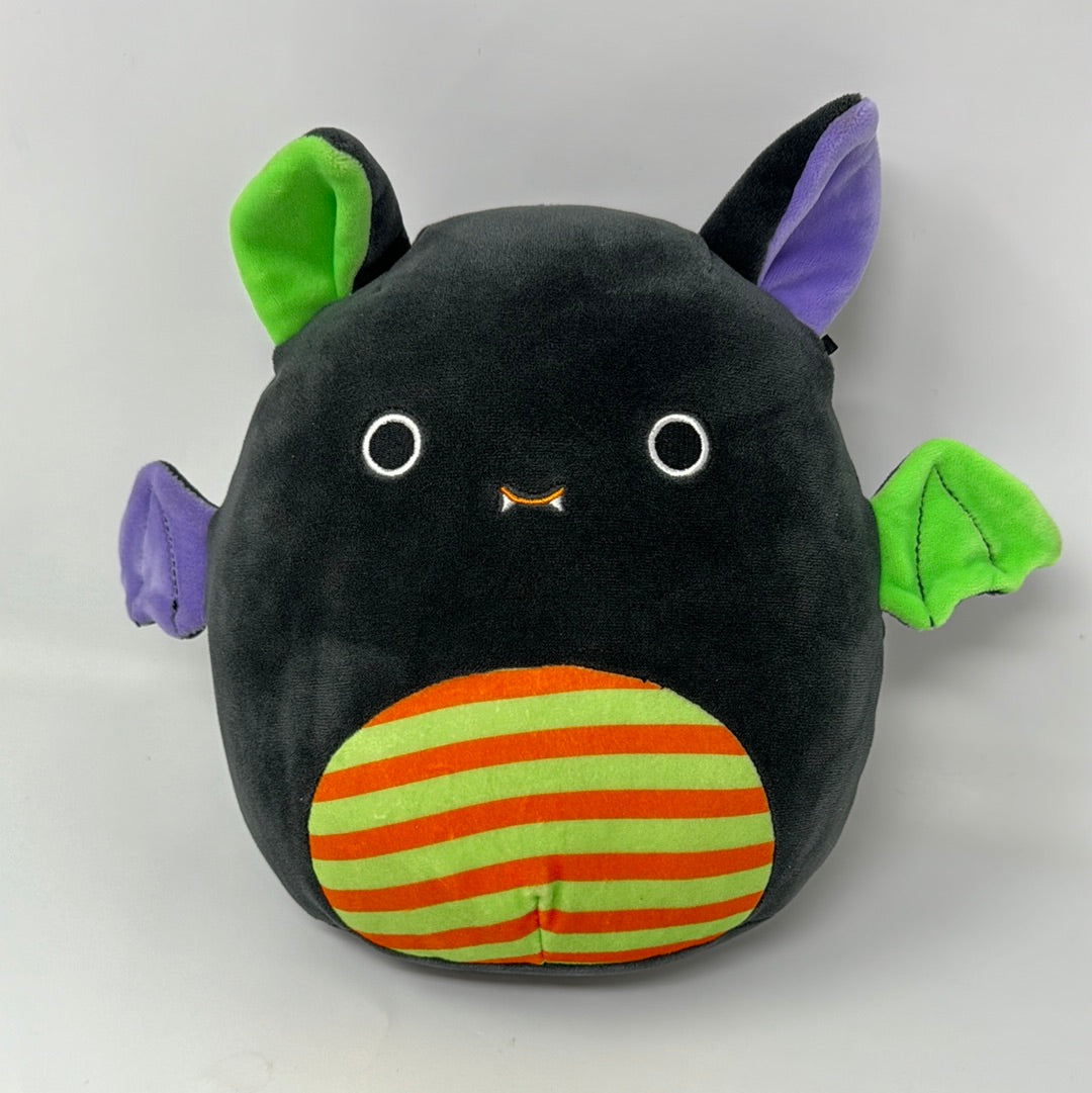 Squishmallows 8" Fariq The Bat Halloween Green Purple Kellytoy Squishm ...