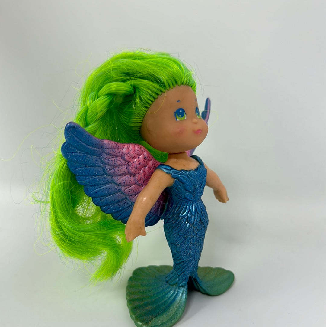 Kenner Sea Wees Shimmers Plume Mermaid Green And Blue Bird Wings 1986 ...