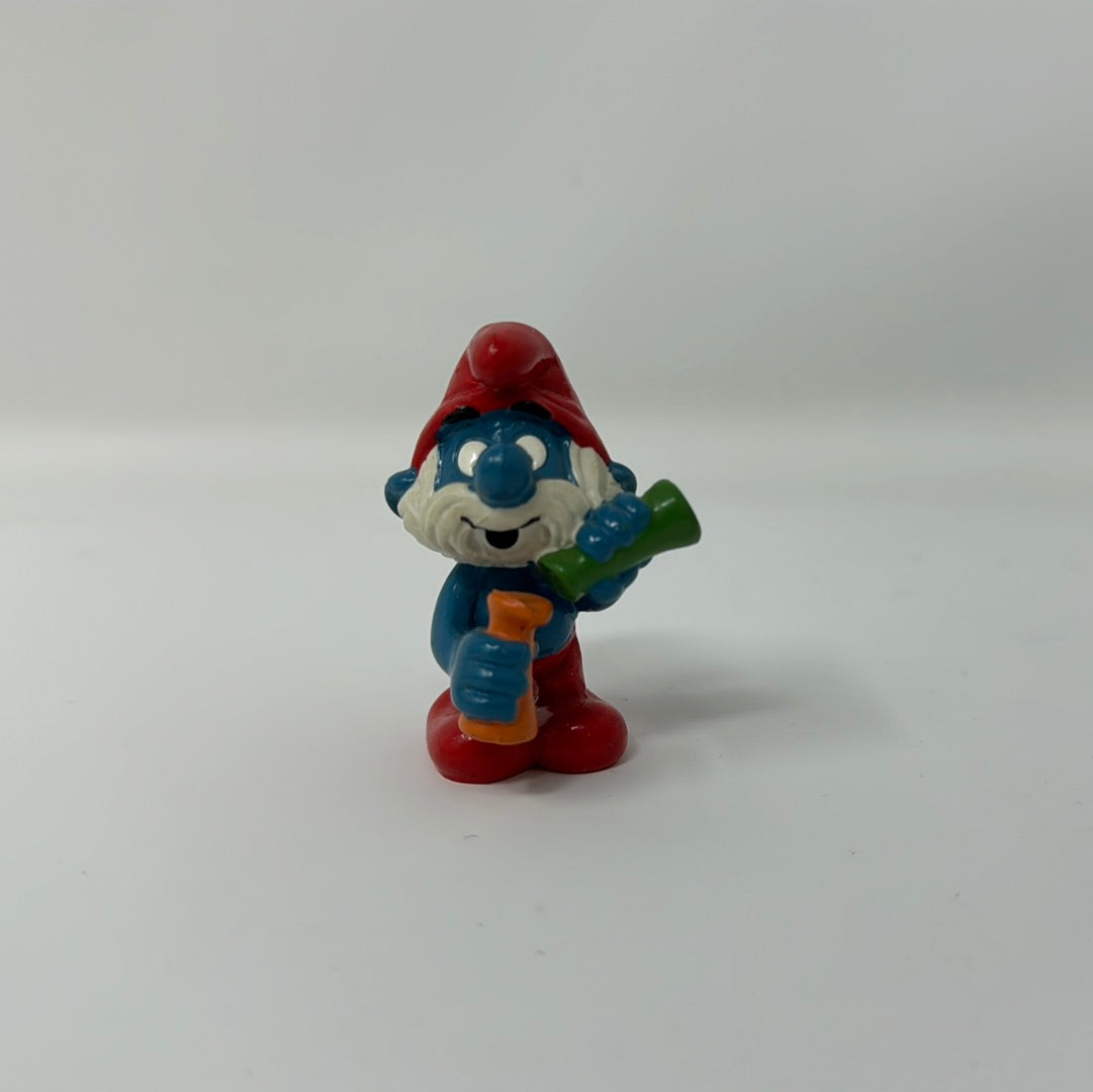 Smurfs Lab LABORATORY PAPA SMURF Figure Original Vintage Smurf Figurin ...