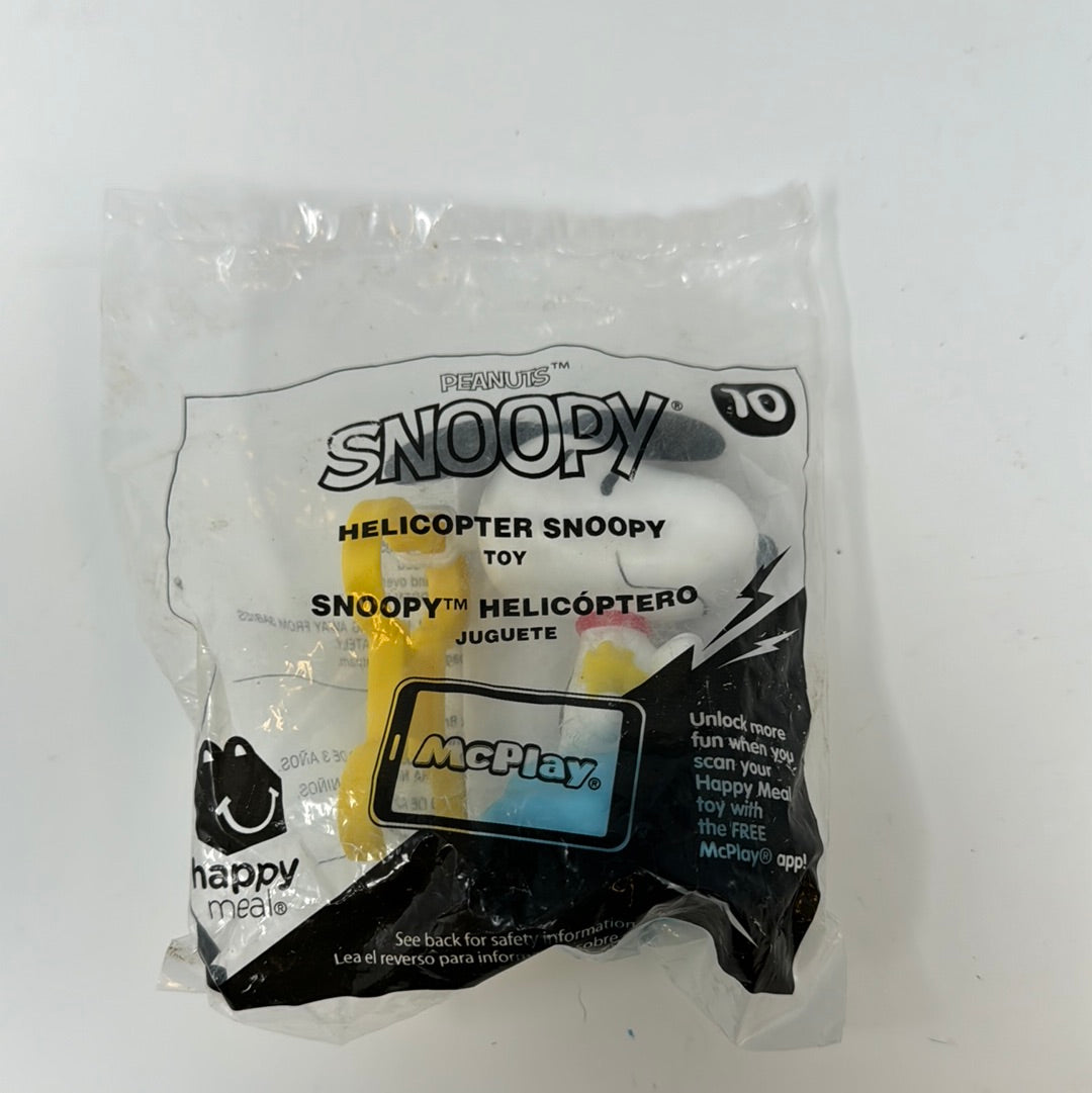 McDonald's HAPPY MEAL TOY #10 PEANUTS SNOOPY HELICOPTER 2018 ...