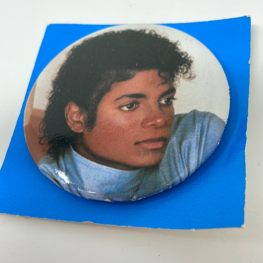 Original 1984 Michael Jackson King of Pop Photo Promo Pinback Button ...