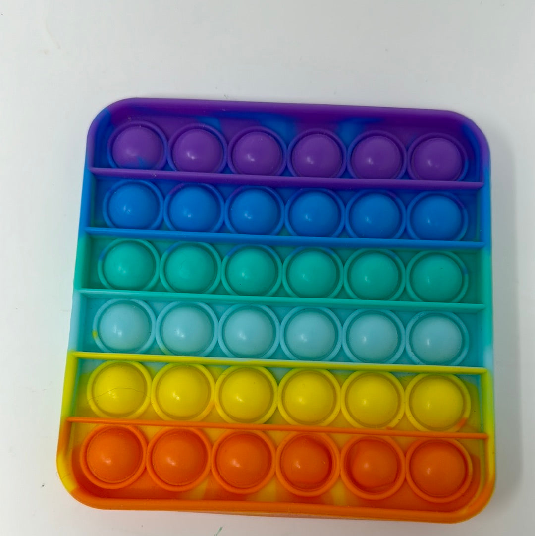 Square Pop It Rainbow Colors Fidget Toy – shophobbymall