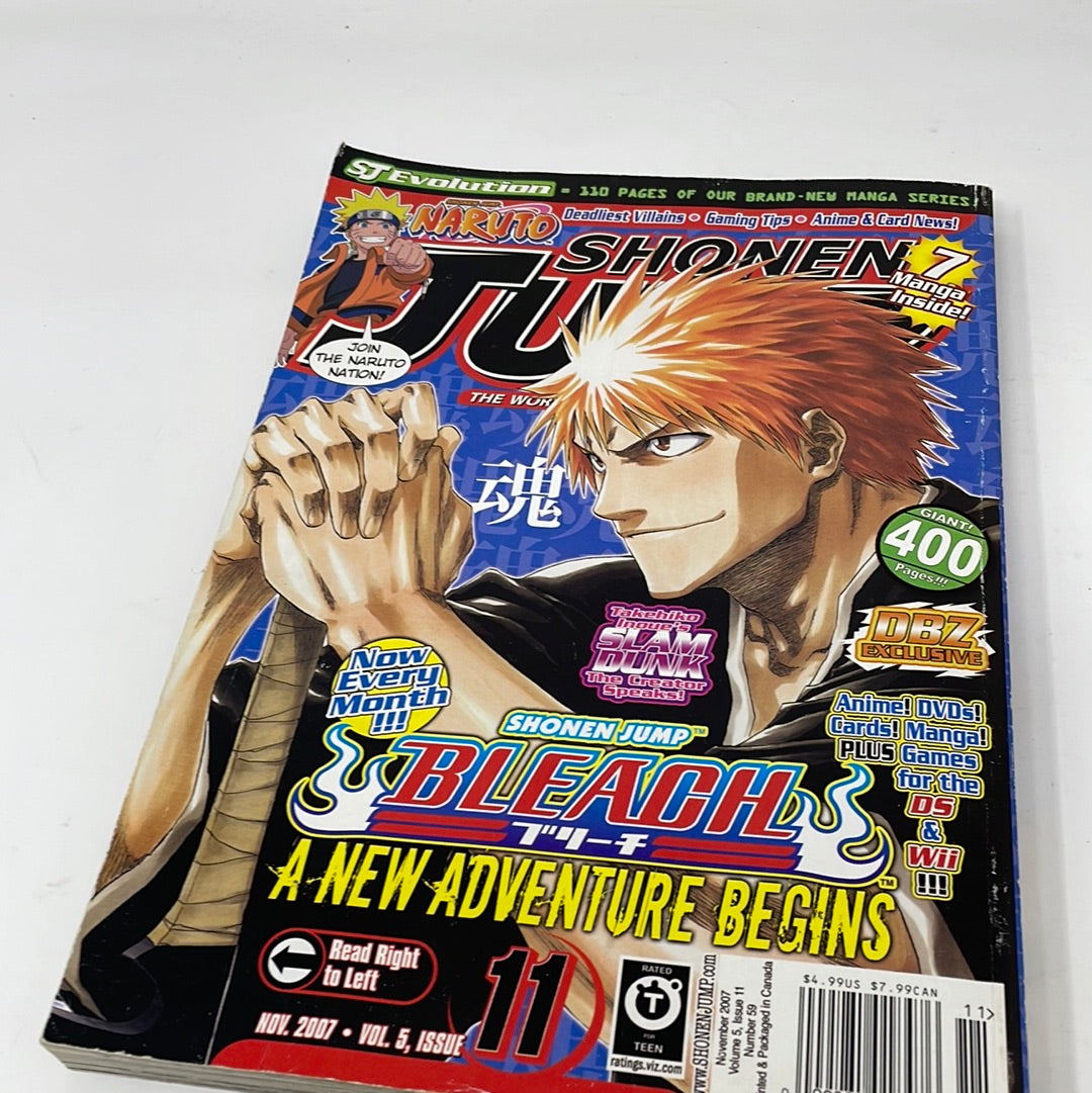 Shonen Jump Magazine Volume 5 Issue 11 # 59 November 2007 Anime Manga ...
