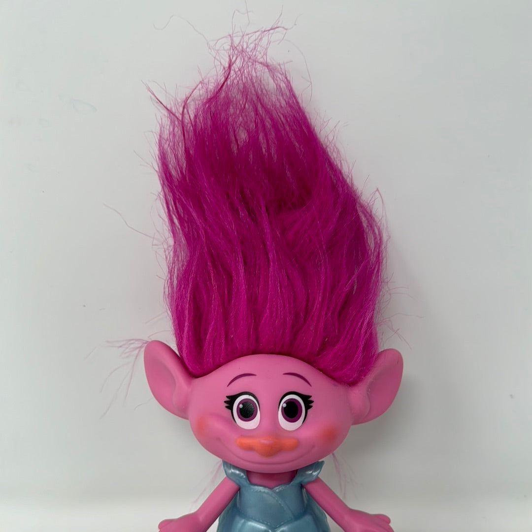 Dreamworks Trolls Queen Poppy 5” Figure Doll Removable Dress 2015 Hasb ...