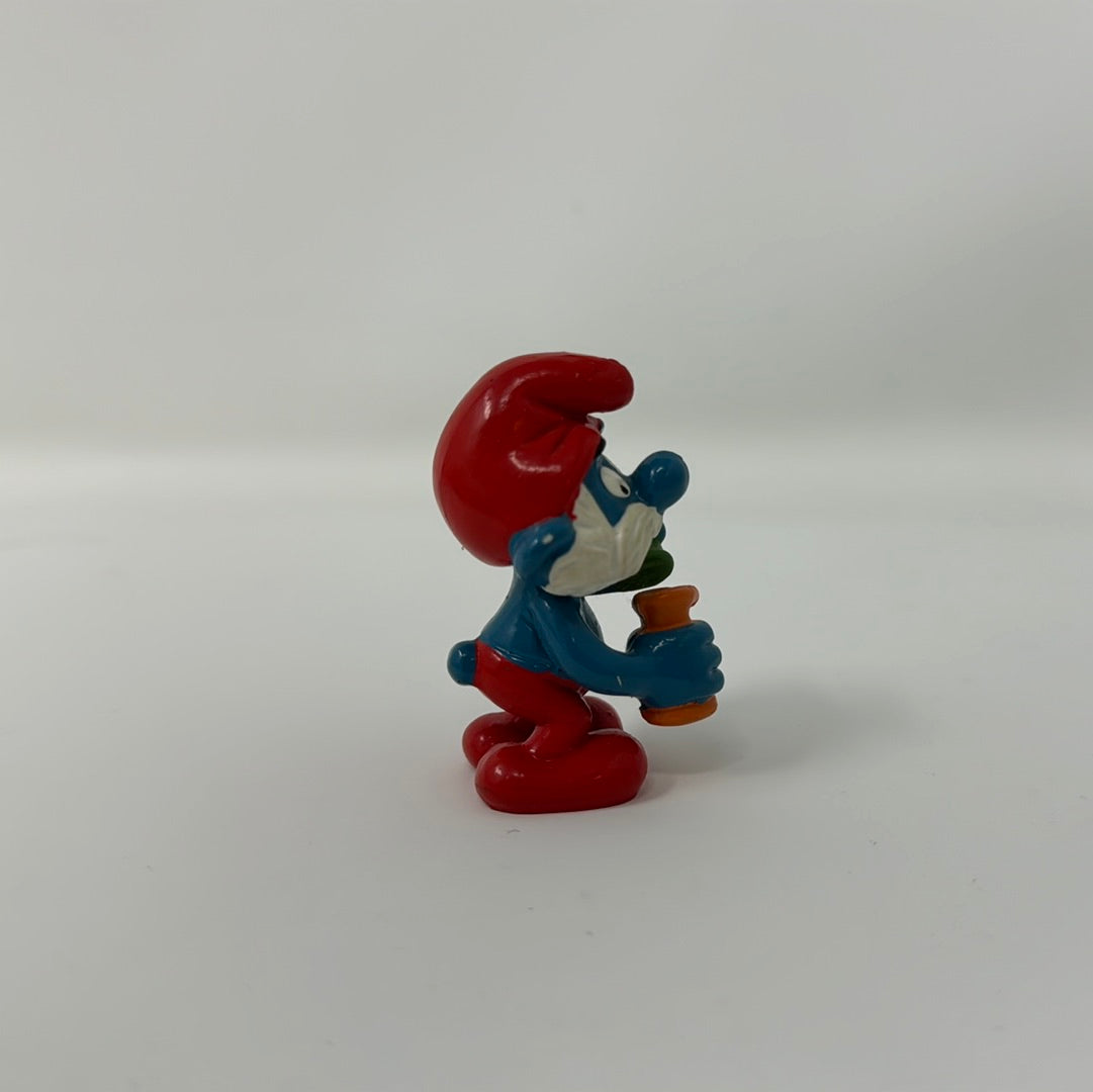 Smurfs Lab LABORATORY PAPA SMURF Figure Original Vintage Smurf Figurin ...