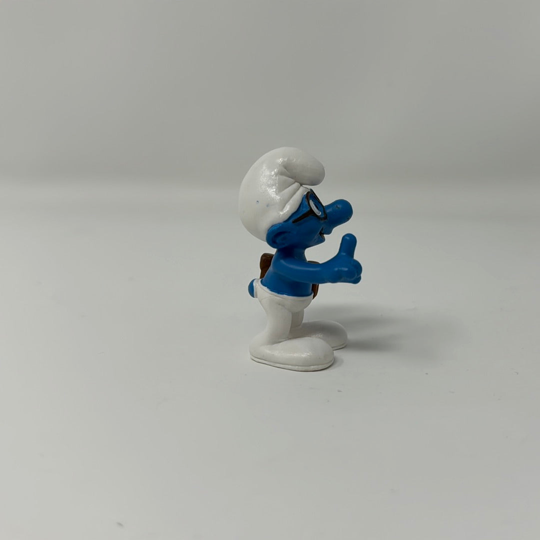 Smurfs Brainy Smurf Figure Student Smurf PVC Figurine Schleich ...