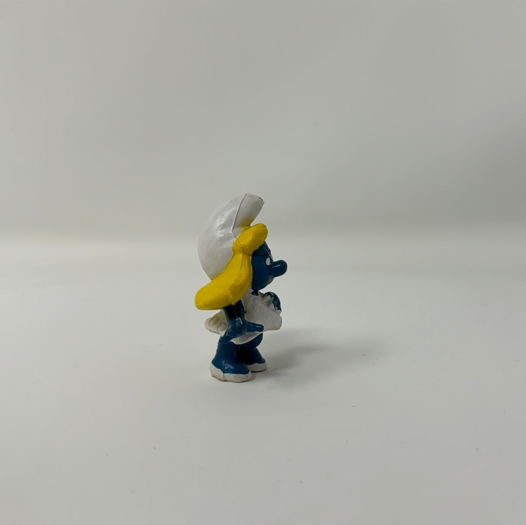 Smurf Figurine Smurfette Dress Heels Smile Vintage 1971 Schleigh Peyo ...