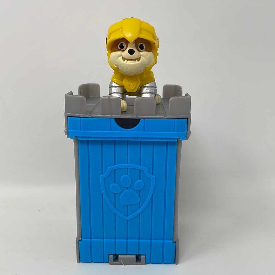 Paw Patrol Rescue Knights Rubble Mini Figure 1.75" with Plastic Castle ...