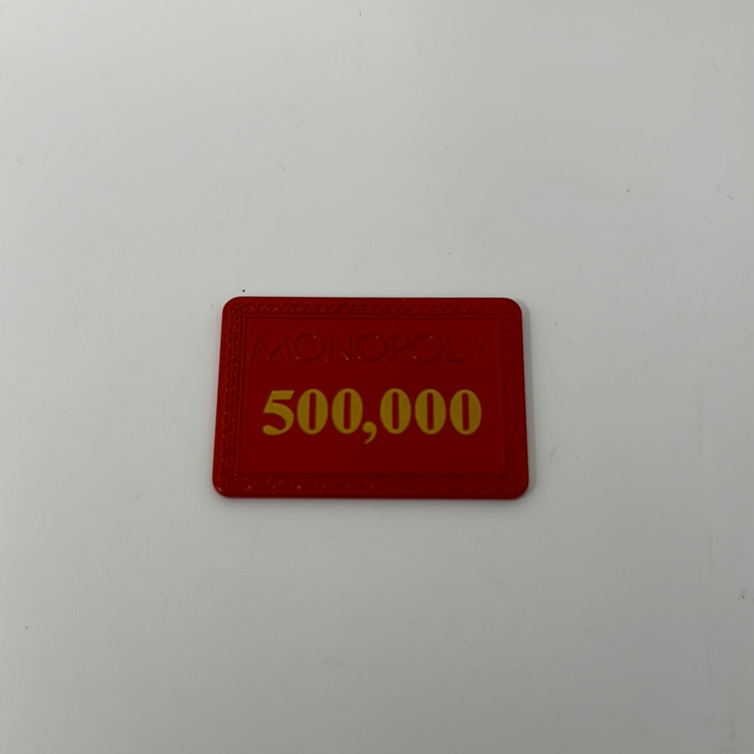 Monopoly Surprise Community Chest Red Certificate 500,000 Token Game P ...