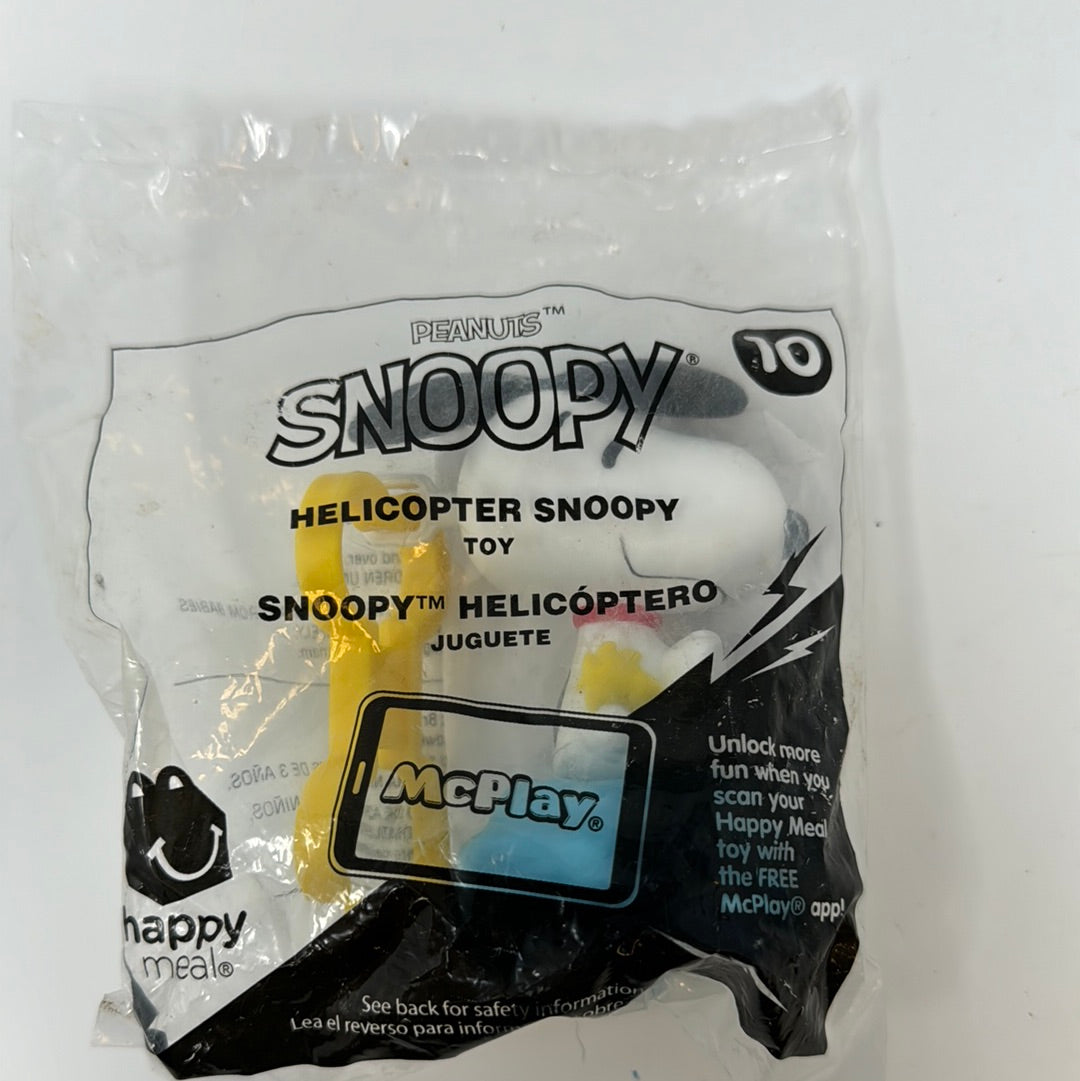 McDonald's HAPPY MEAL TOY #10 PEANUTS SNOOPY HELICOPTER 2018 ...