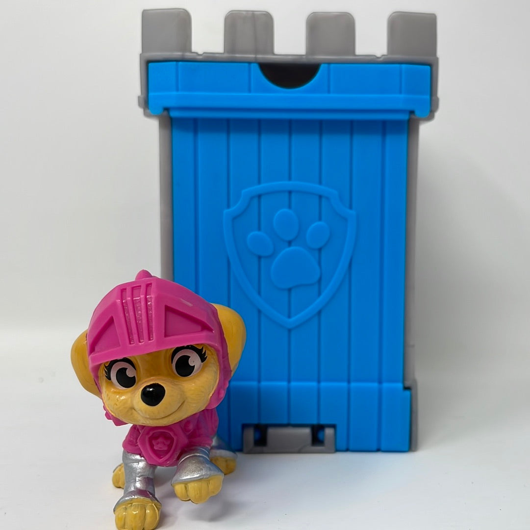 Paw Patrol Rescue Knights Skye Mini Figure 1.75" with Plastic Castle ...