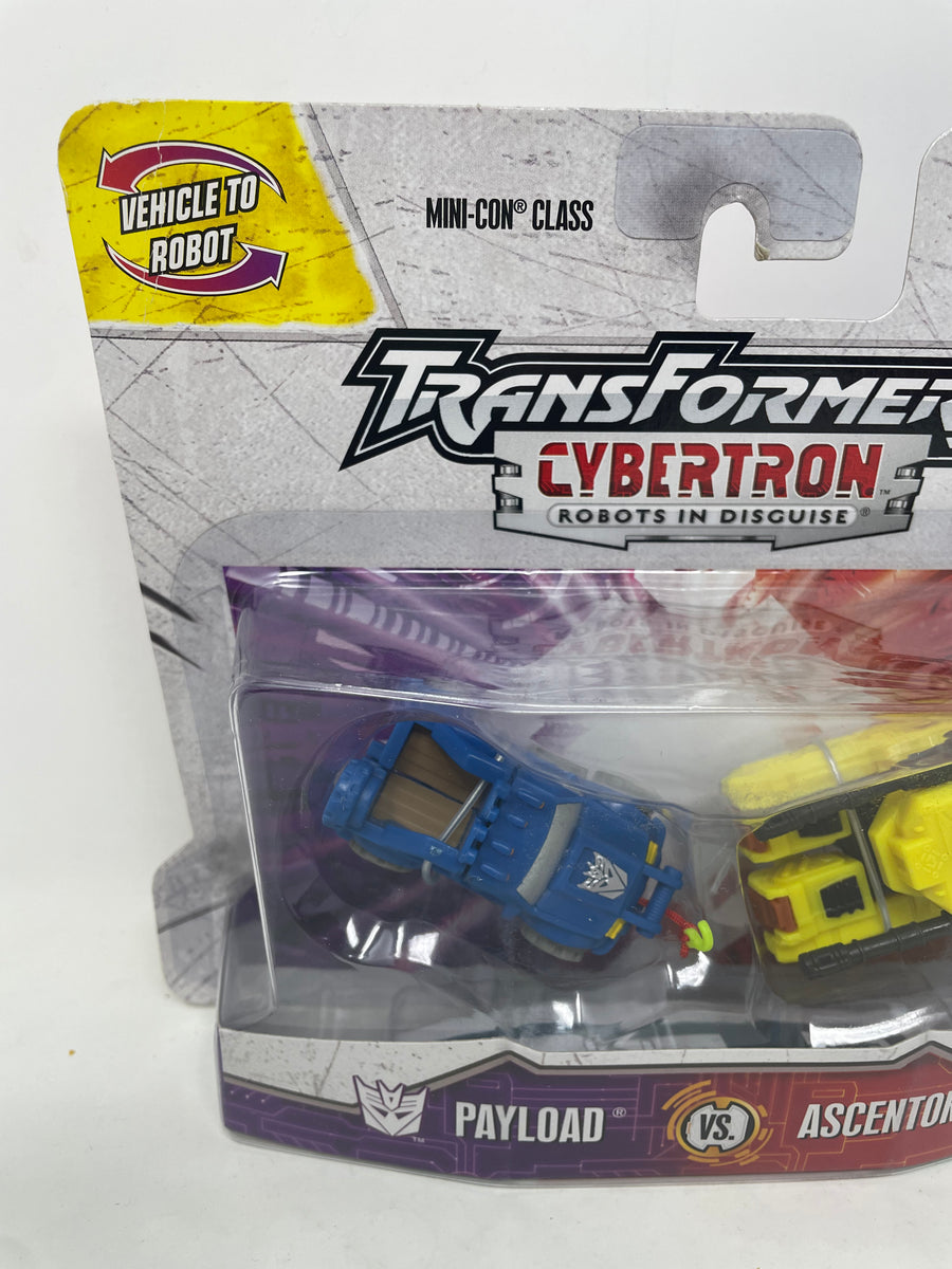 Hasbro Transformers Cybertron Mini-Con 2 Pack Payload Vs Ascentor 2005 ...