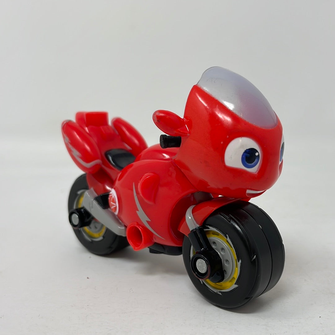 Tomy Ricky Zoom 3.5” Ricky Action Figure Red Toy Motorcycle Bike Frog ...