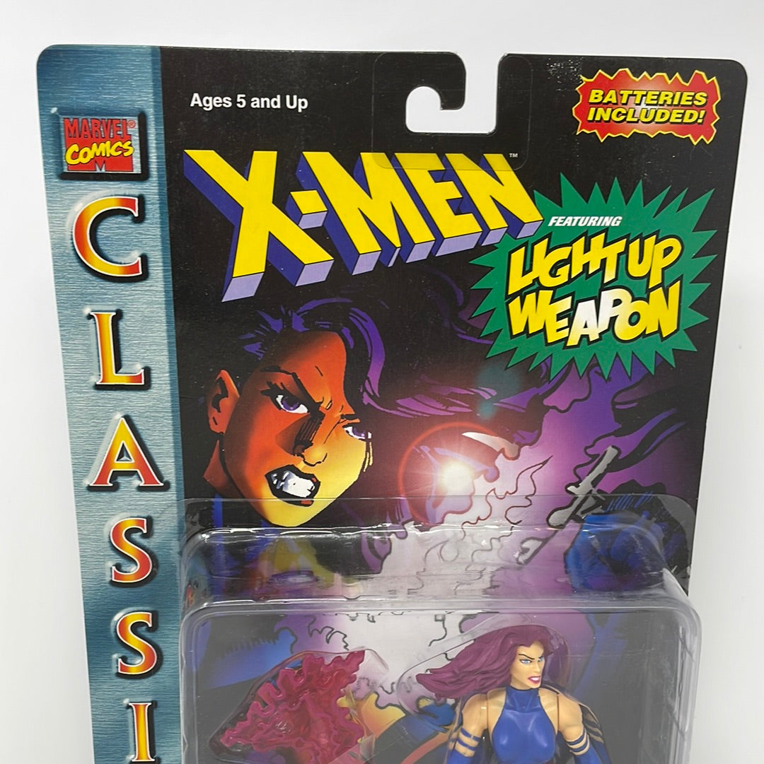Marvel Comics Classics X-Men Light Up Weapon Psylocke Toy Biz ...