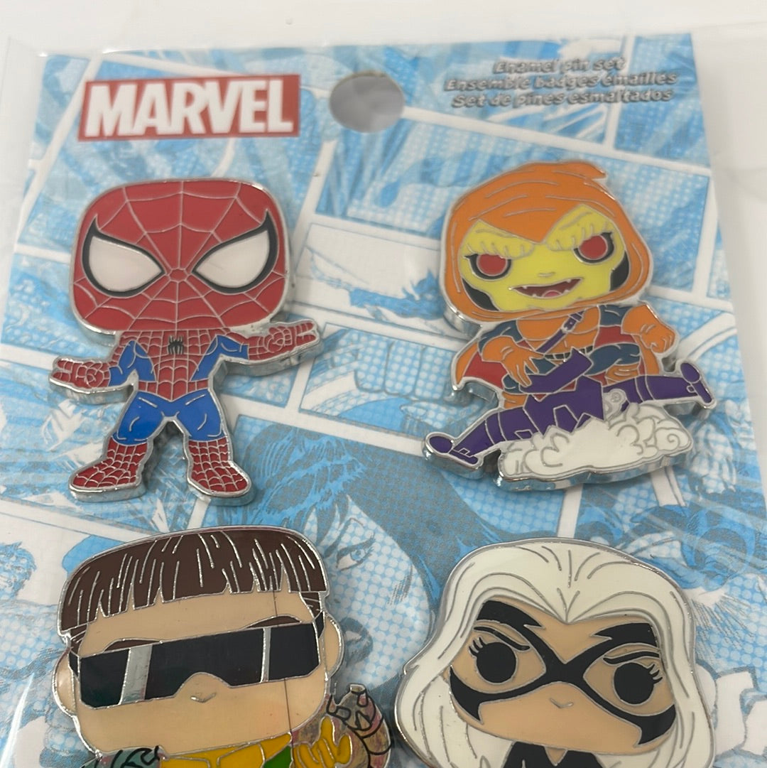 Funko Pop Pin Marvel Spider-Man Animated Series 4Pc – shophobbymall
