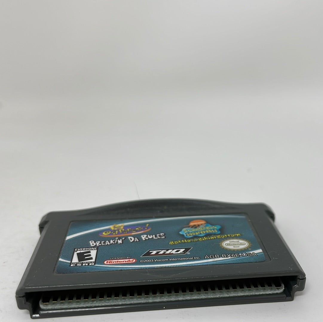 GBA Fairly Odd Parents: Breakin' Da Rules/Spongebob Squarepants: Battl ...