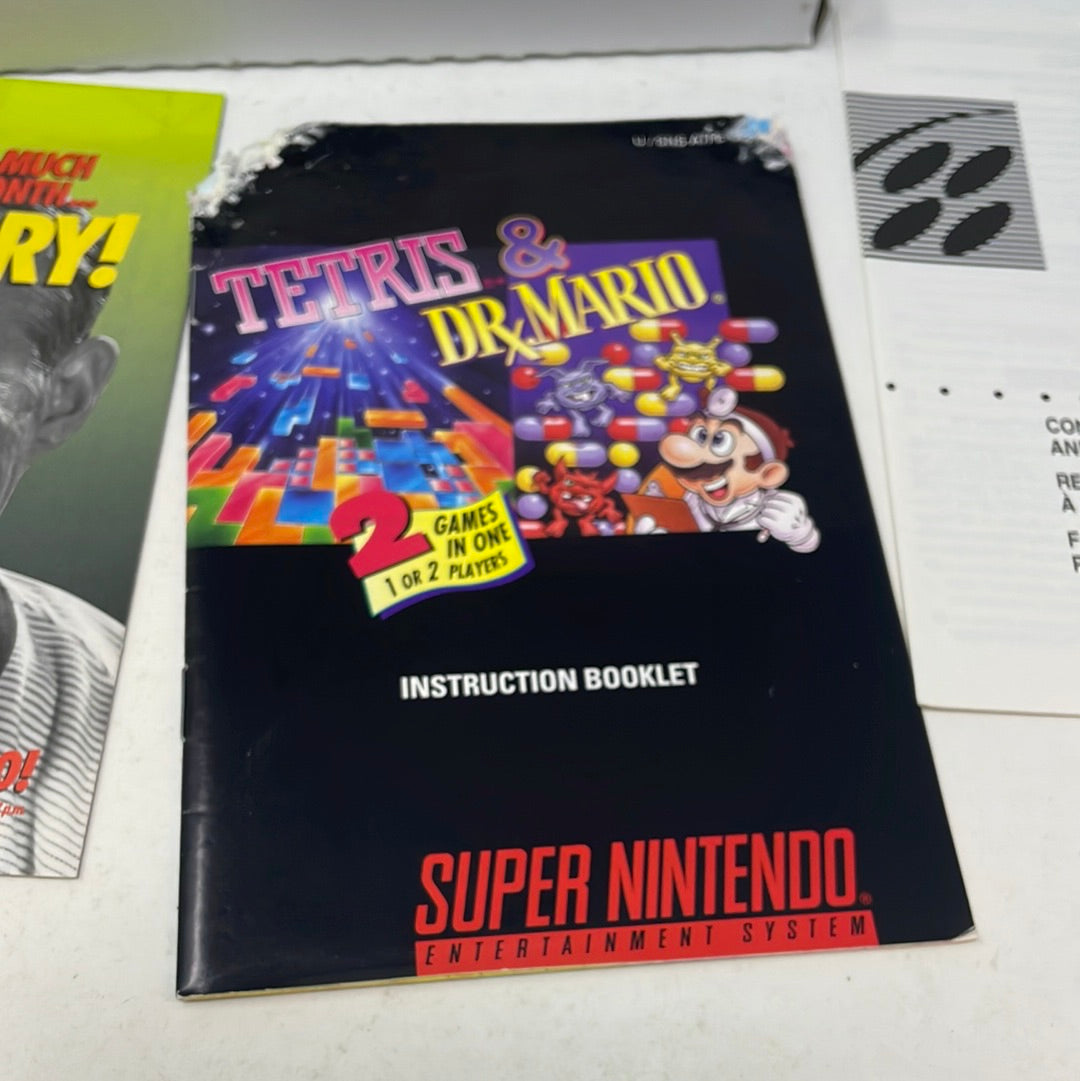 SNES Tetris & Dr. Mario CIB – shophobbymall
