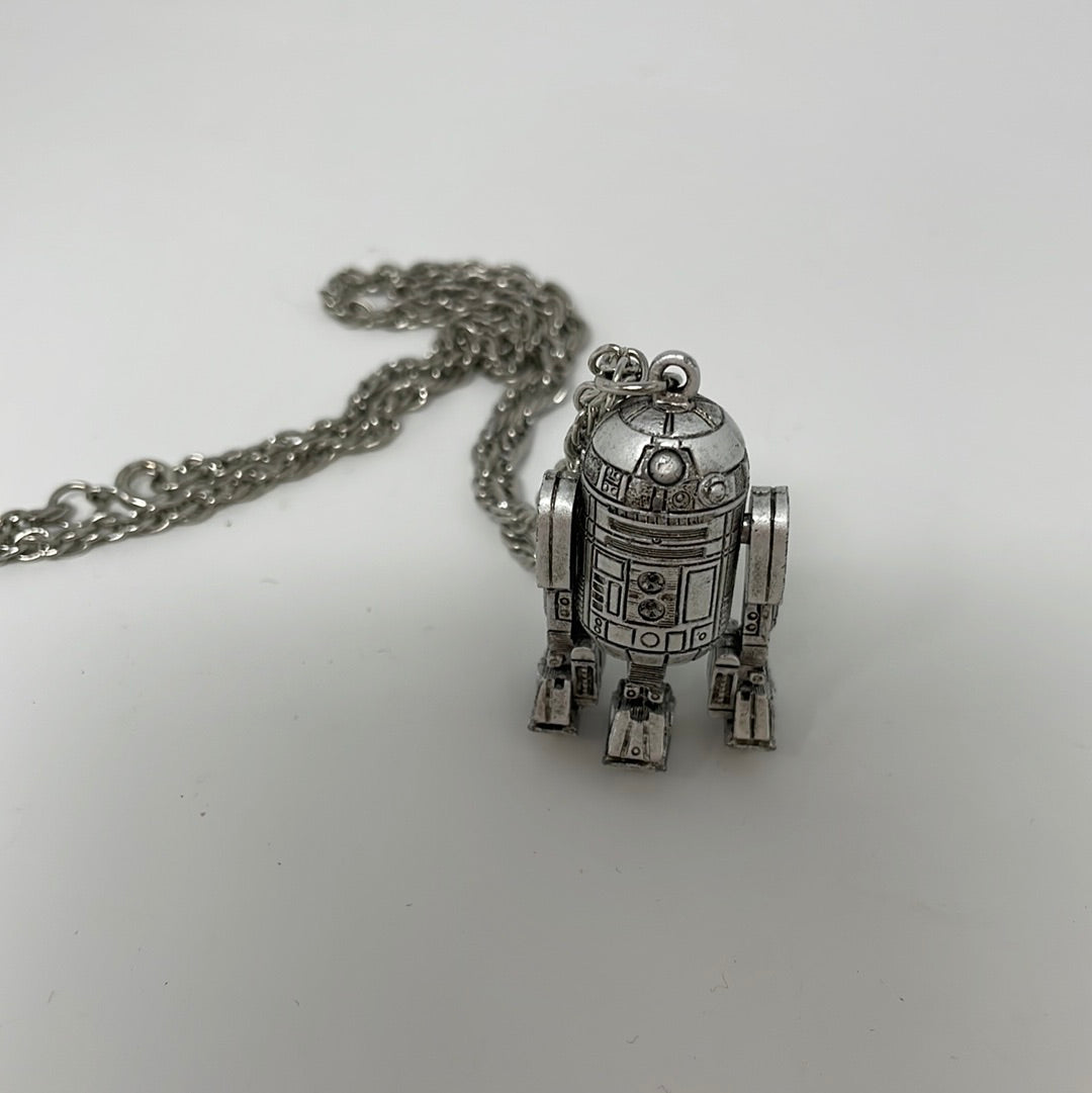 R2D2 Jointed Pendant Necklace 18"Chain 20th Century Fox 77 1.25 in Sta ...
