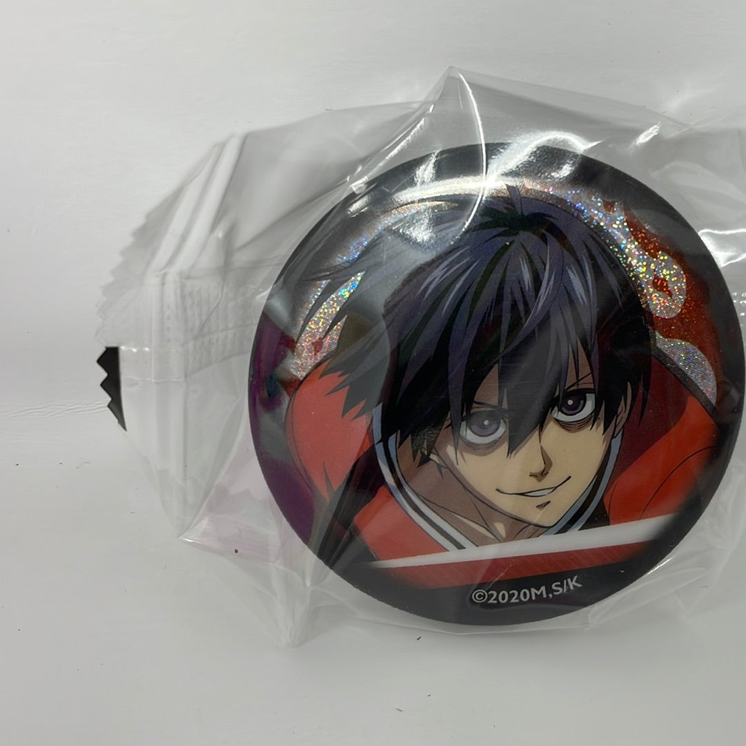 Gashapon Burning Kabaddi Capsule Glitter Can Badge Masato Ohjo ...