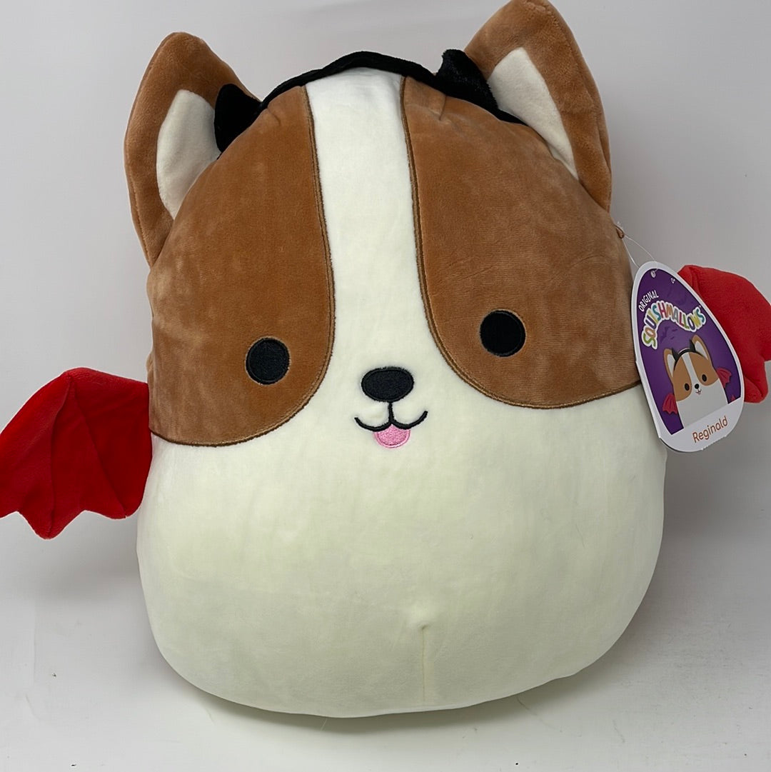 Squishmallows Halloween 2021 Reginald Devil Bat Plush 12" Corgi New wi ...