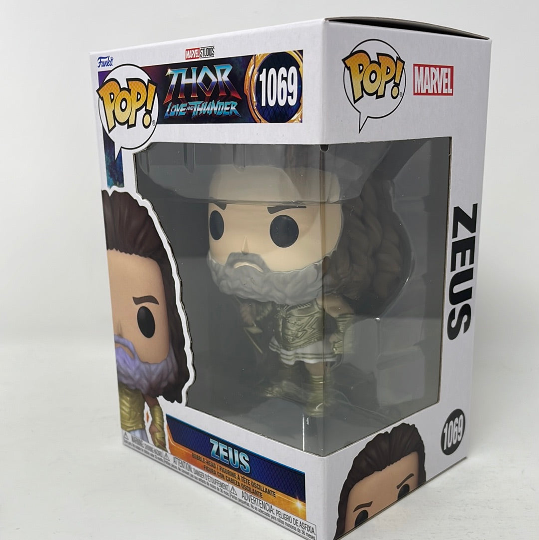 Funko Pop Marvel Studios Thor Love and Thunder Zeus 1069 – shophobbymall