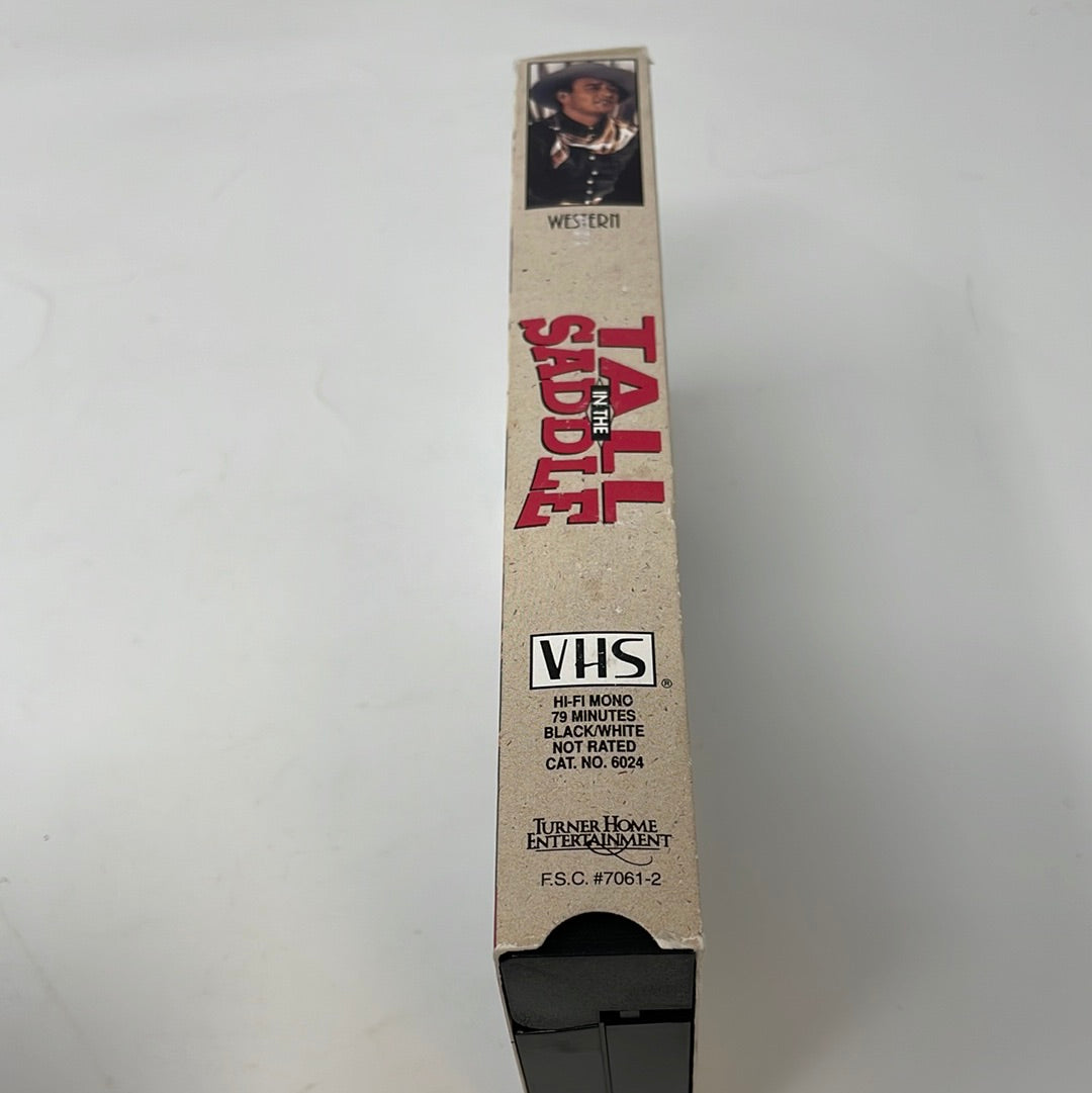 VHS The Magnificent Black & White John Wayne in Tall In The Saddle The ...