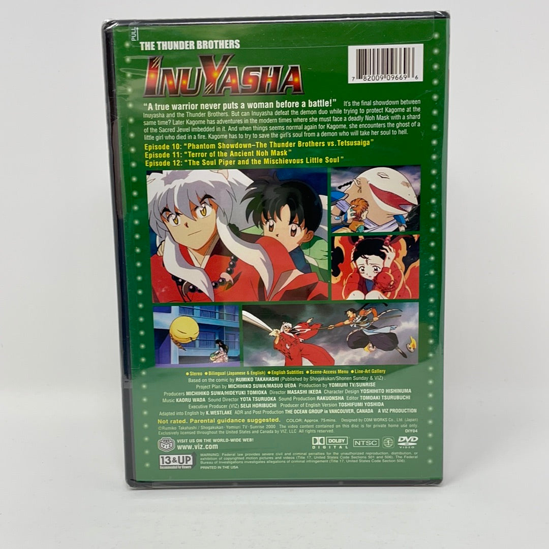 DVD InuYasha Vol. 4: The Thunder Brothers (Sealed) – shophobbymall