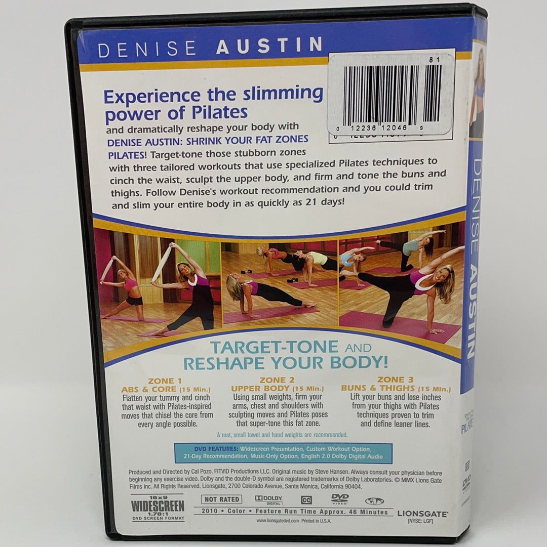 DVD Denise Austin Shrink Your Fat Zones Pilates – shophobbymall