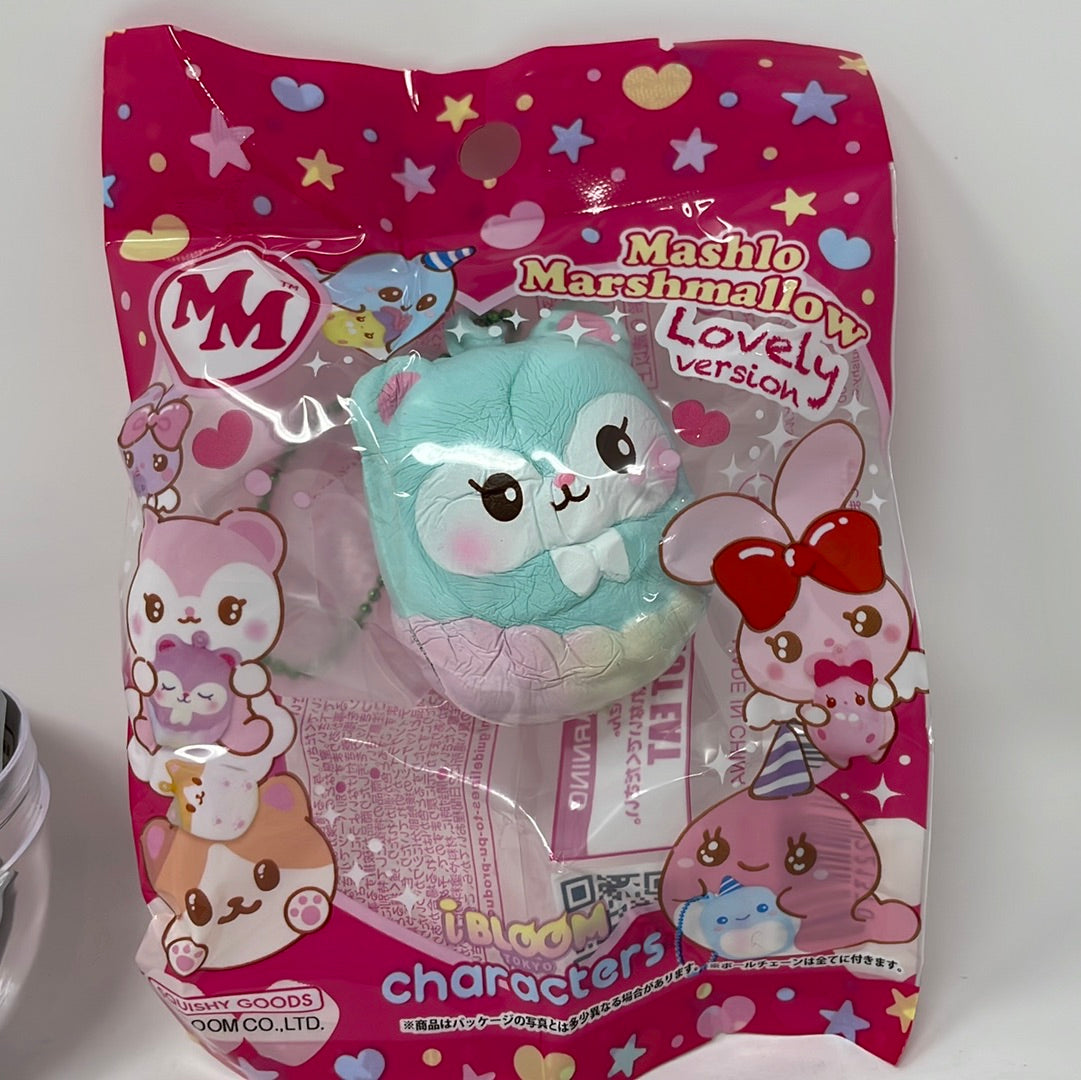 Mashlo Marshmallow Lovely Version Bear Squishy Blue – shophobbymall