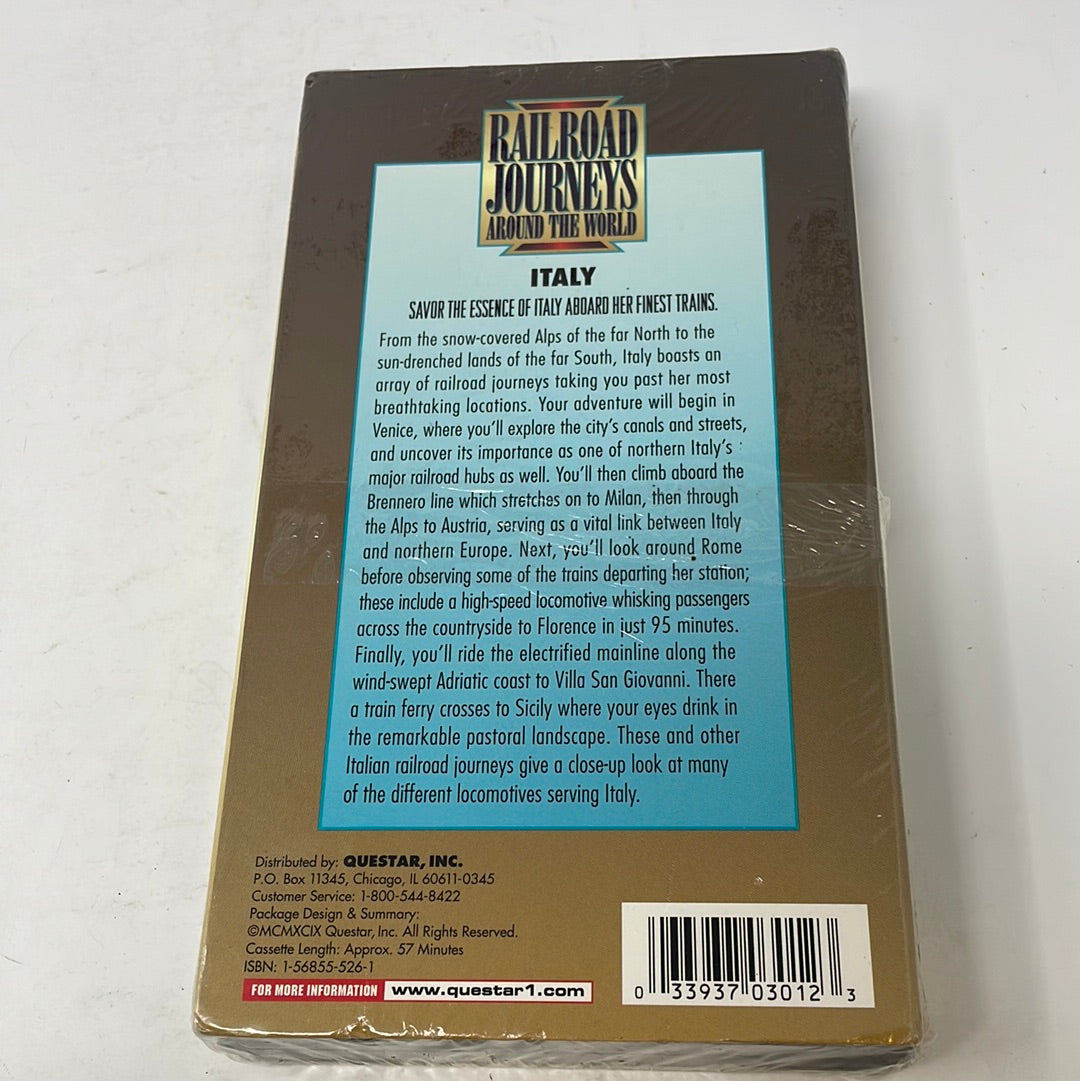 VHS Questar Video Collection Railroad Journeys Around The World Sealed ...