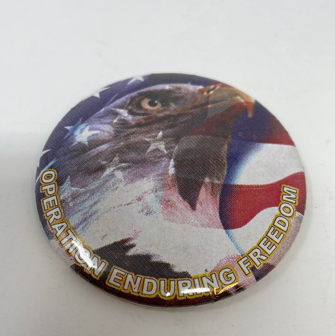 Operation Enduring Freedom American Flag Eagle Pin – shophobbymall