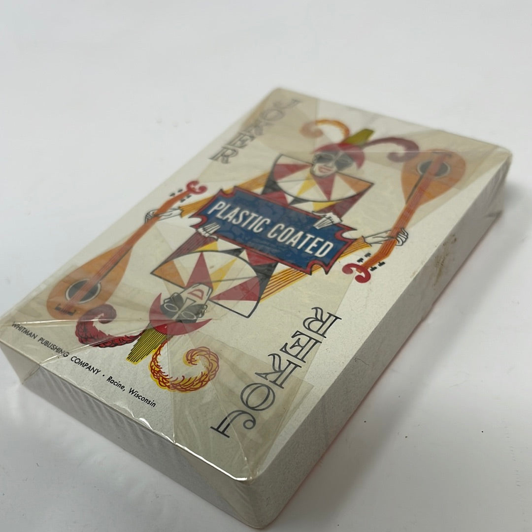 Vintage Whitman Playing Cards Publishing Co Plastic Coated Factory Sea ...