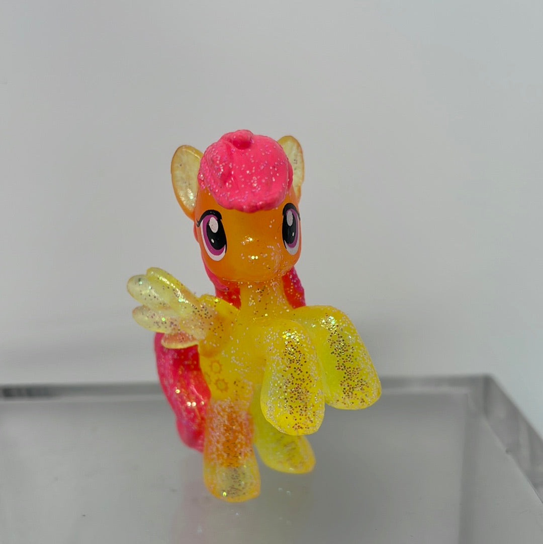 My Little Pony Clear Glitter Sunny Rays Mini Pony Figure G4 Hasbro MLP ...