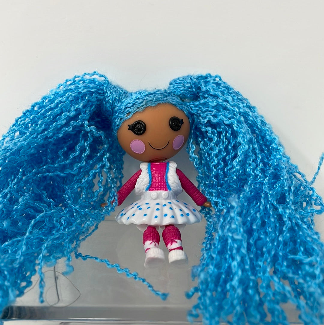 Mini LalaLoopsy Loopy Blue Yarn Hair Mittens Fluff N’ Stuff Doll” 3 ...