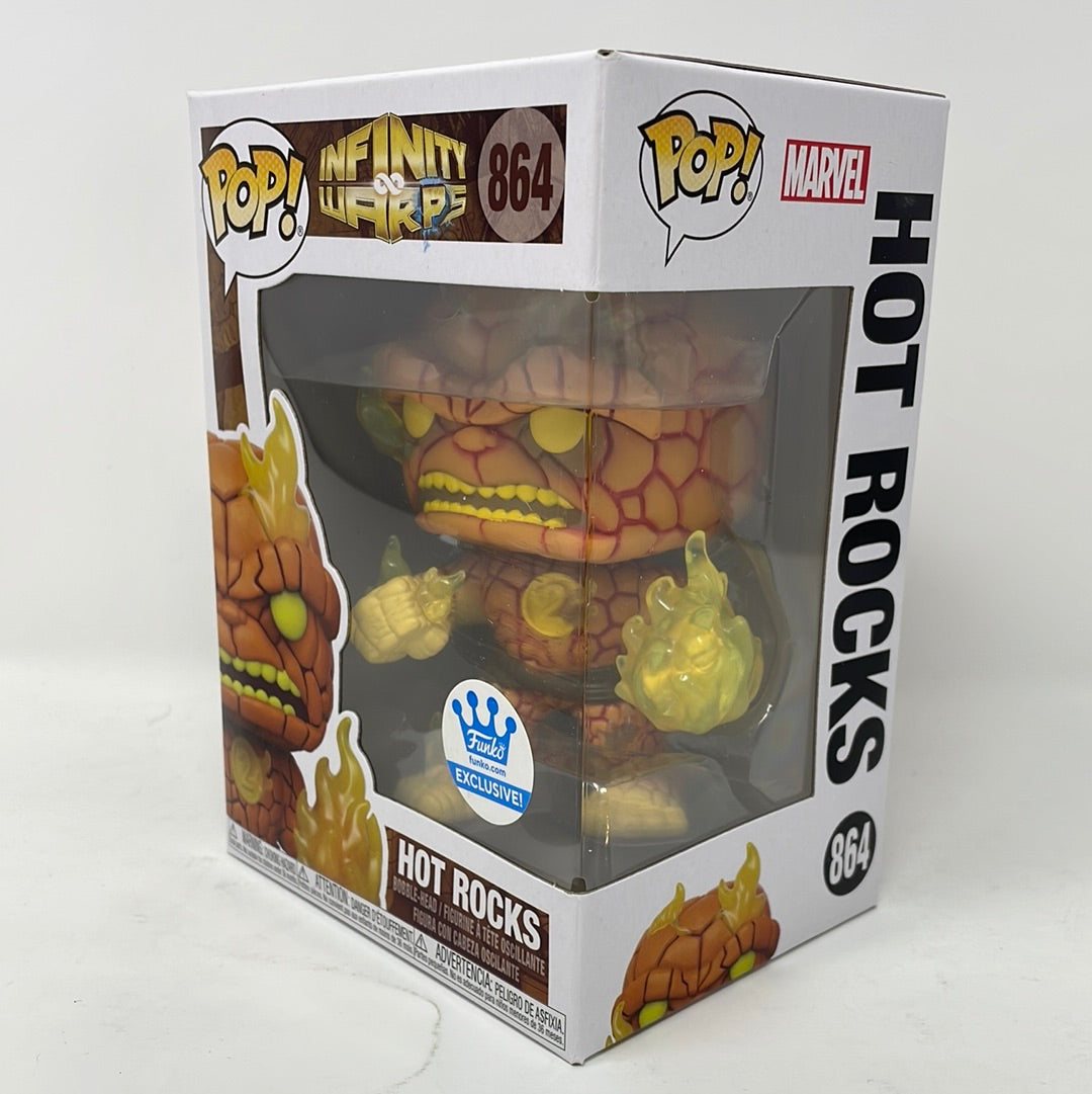 Funko Pop Marvel Infinity Warps Funko.com Exclusive Hot Rocks 864 ...