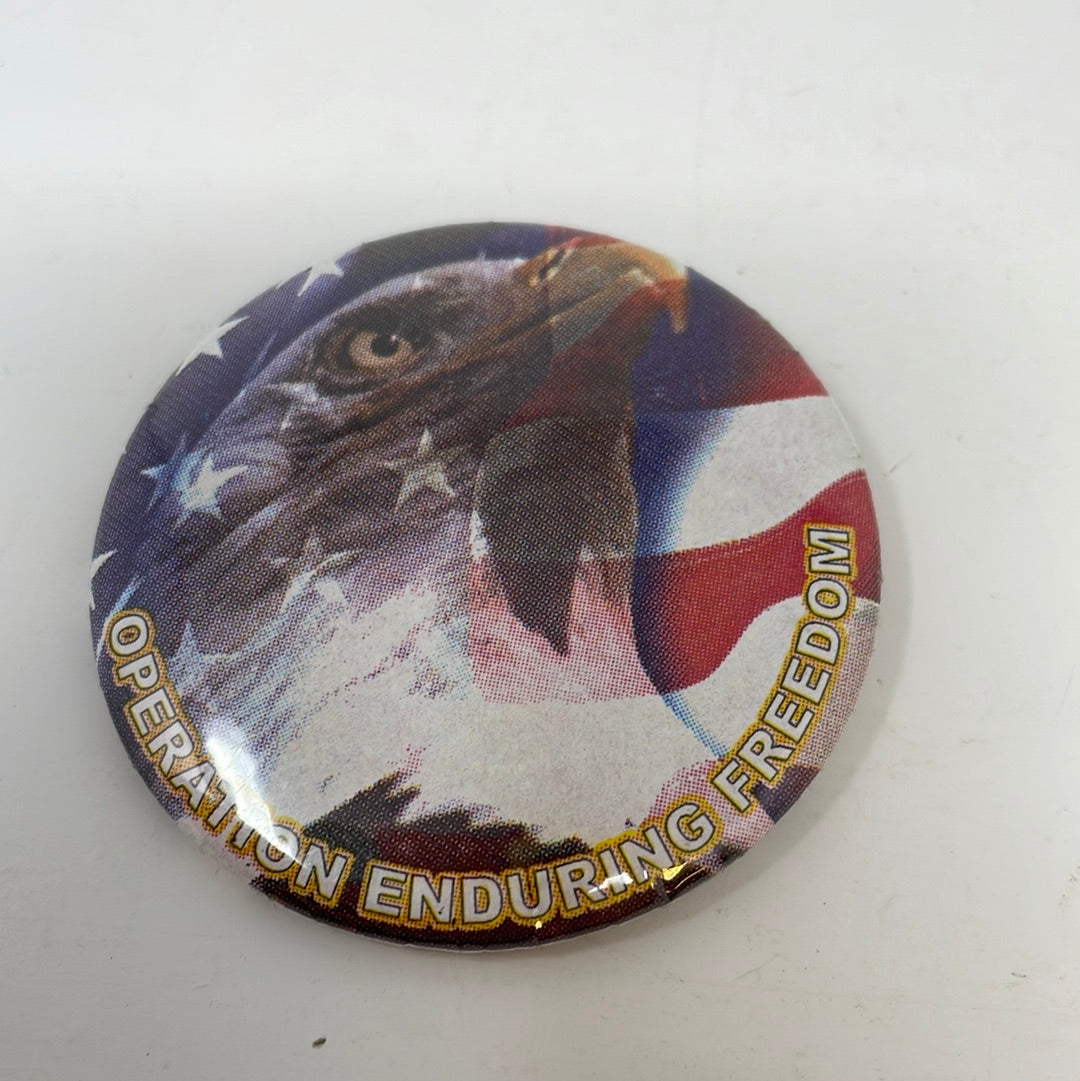 Operation Enduring Freedom American Flag Eagle Pin – shophobbymall