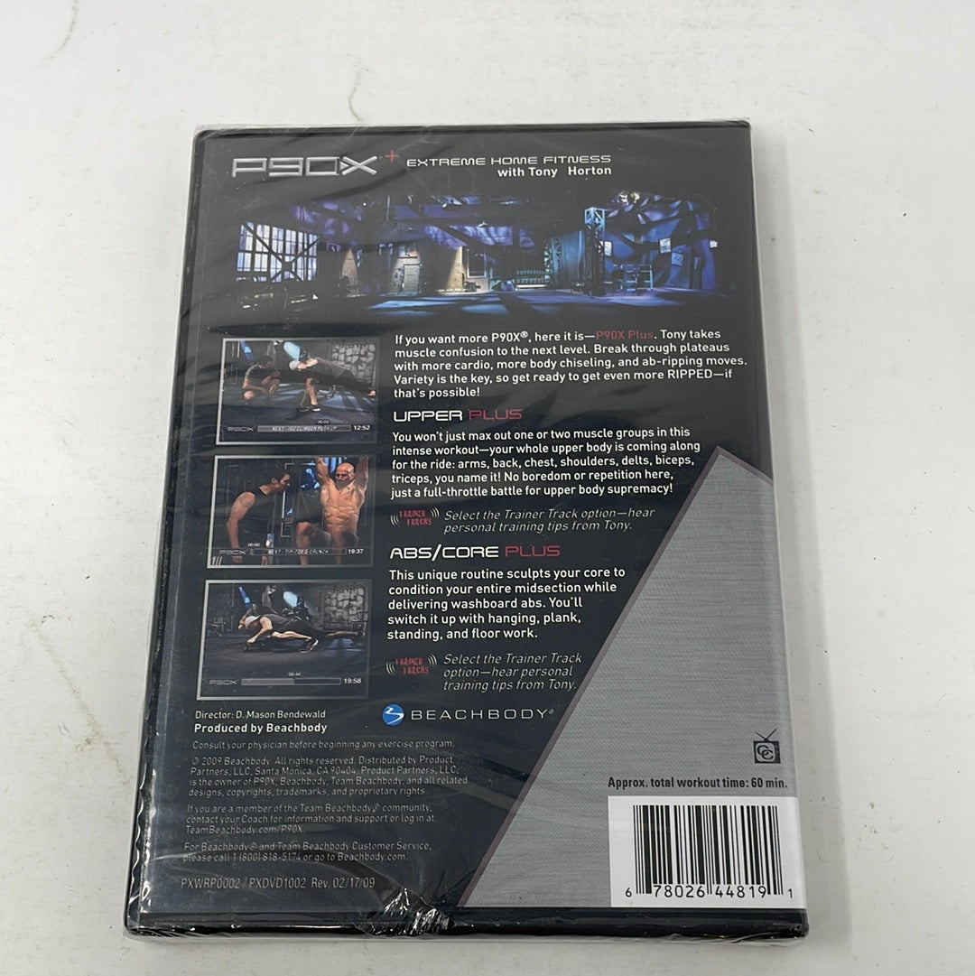 DVD Beachbody Upper Plus ABS/Core Plus P90X + Extreme Home Fitness Wit ...