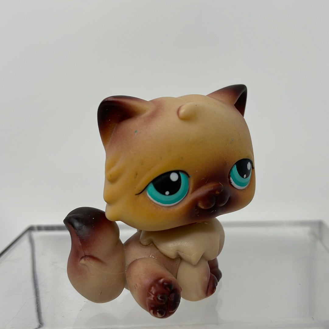 Littlest Pet Shop LPS #22 Mocha Tan PERSIAN Kitty Cat 2004 Red Magnet ...