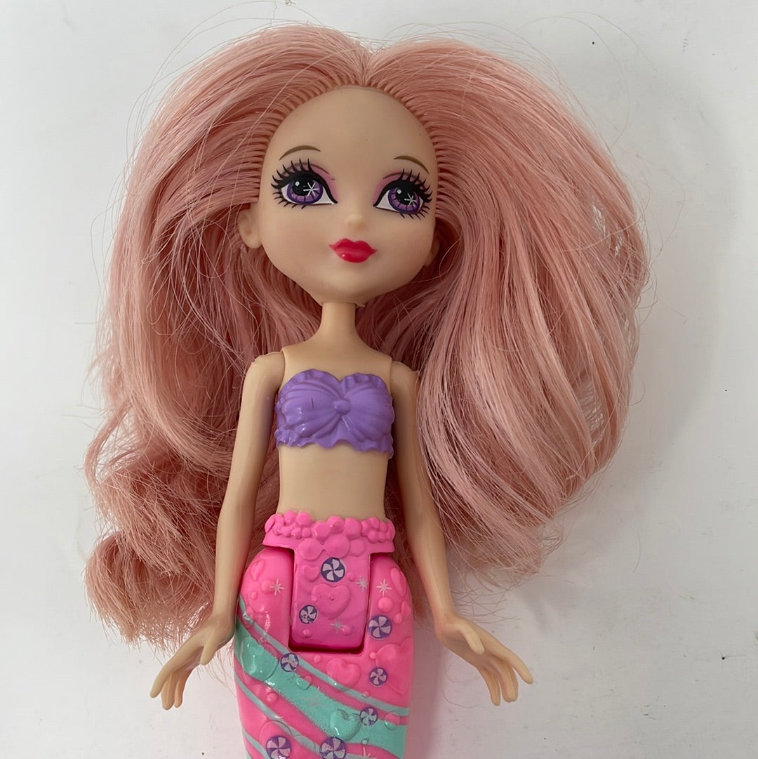 2014 Mattel Barbie HTF Fairytale Mini Mermaid Doll 8” Light Pink Hair ...