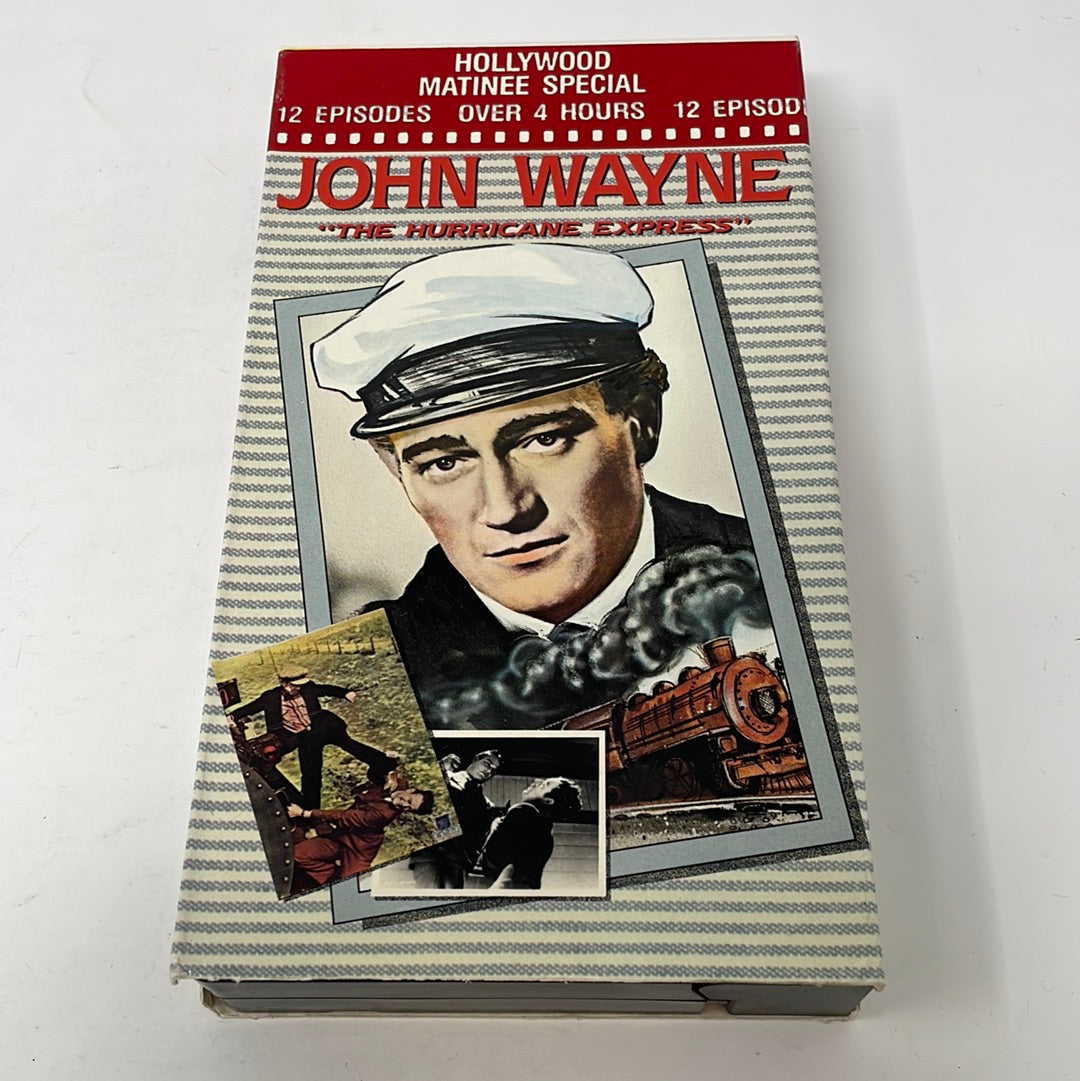 VHS Hollywood Matinee Special John Wayne “The Hurricane Express ...