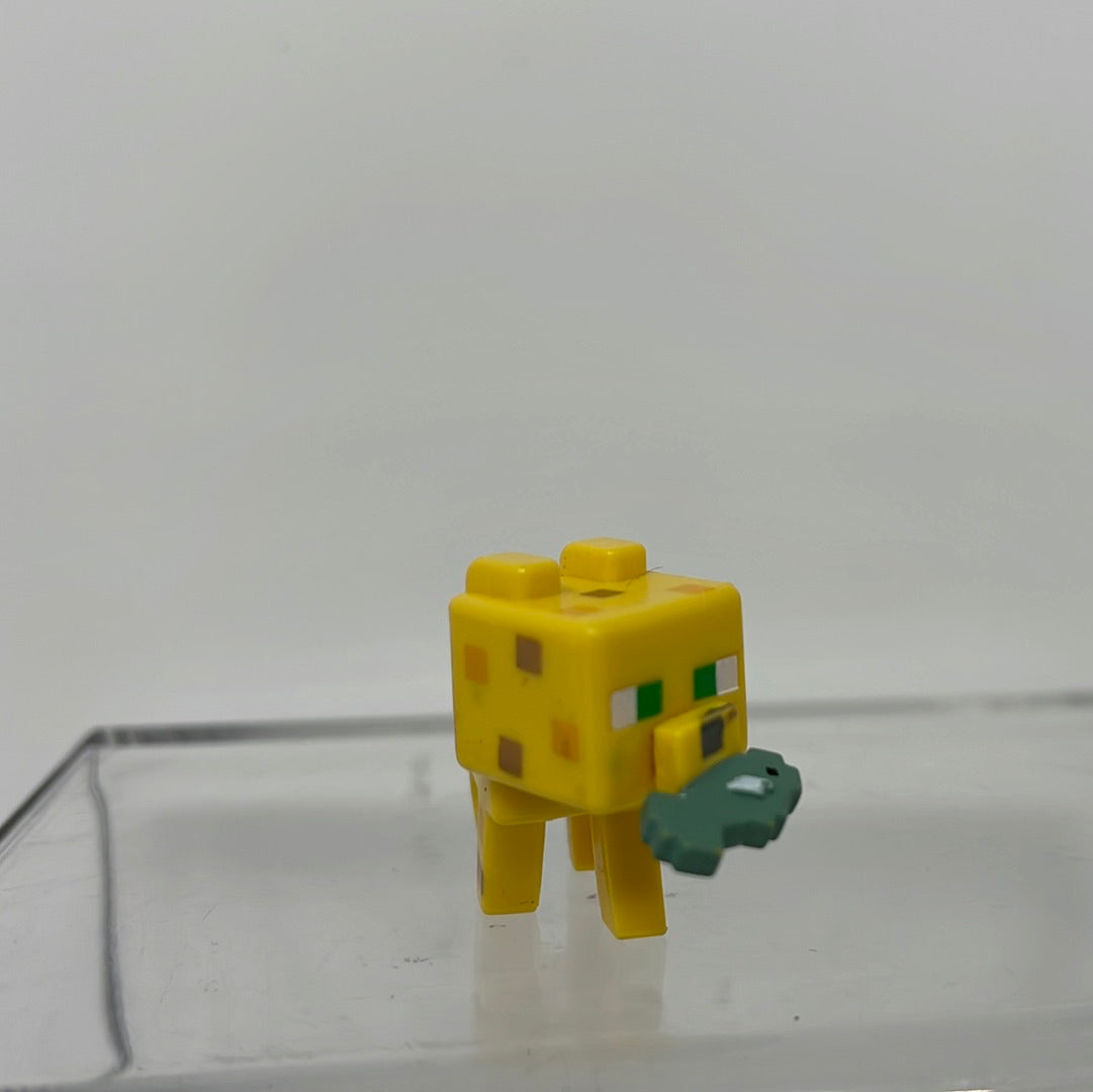 Minecraft Mini-Figures TNT Series #25 1" Ocelot Cat w/ Fish Figure Moj ...